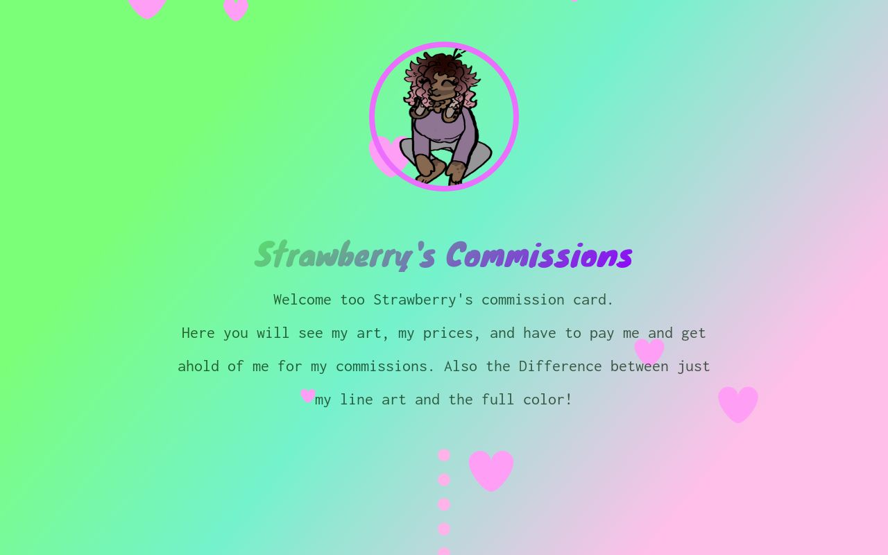 Strawberry's Commissions